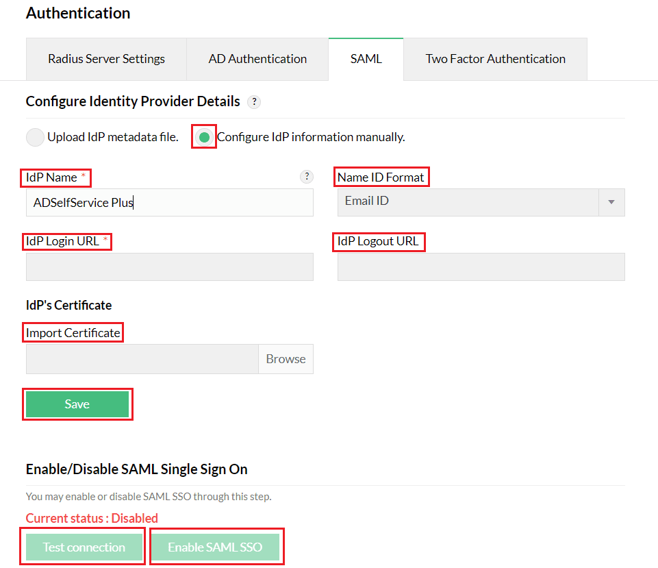 Configuring Saml Sso For Manageengine Netflow Analyzer